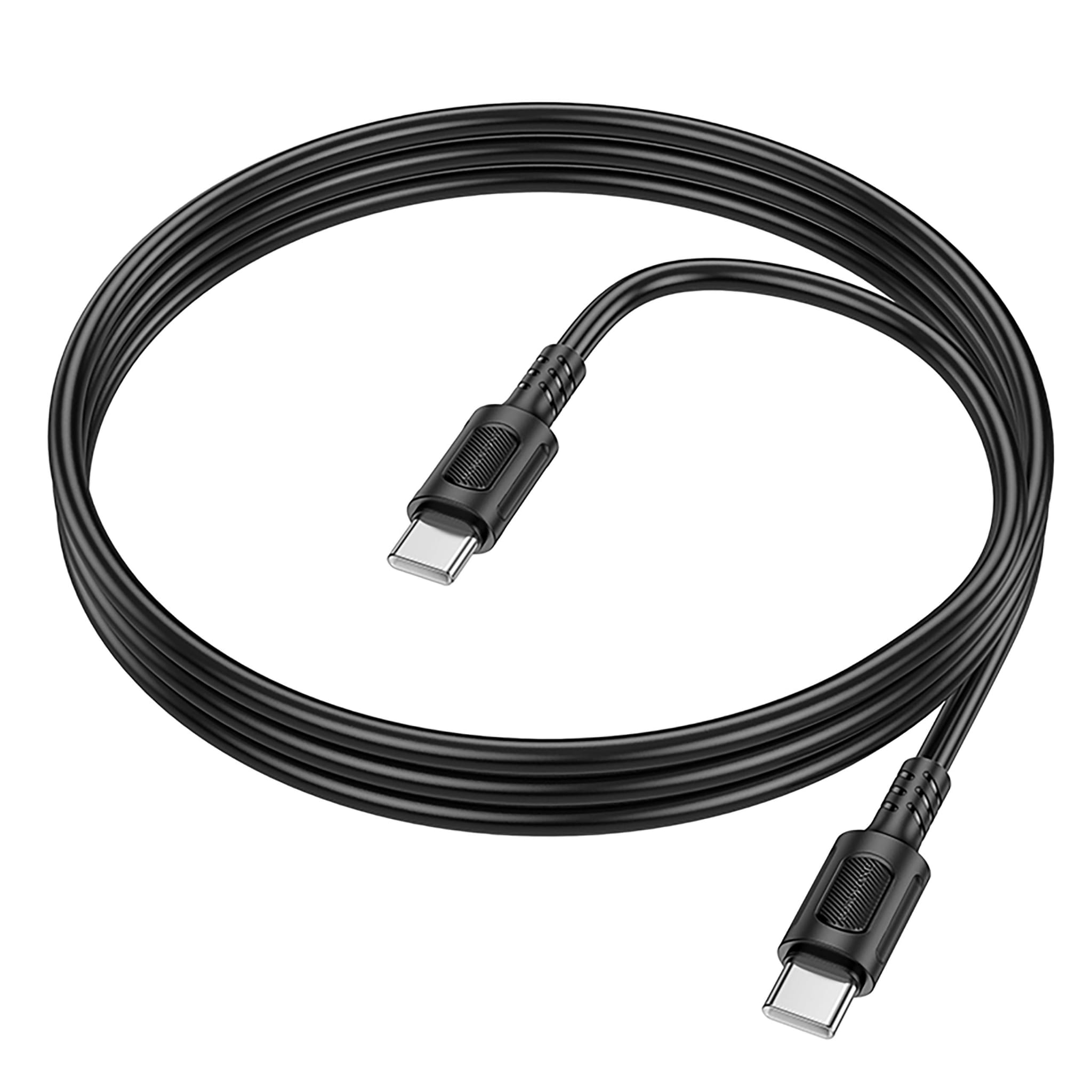 Kabel 2x USB TYP-C szybkie ładowanie 1 metr czarny